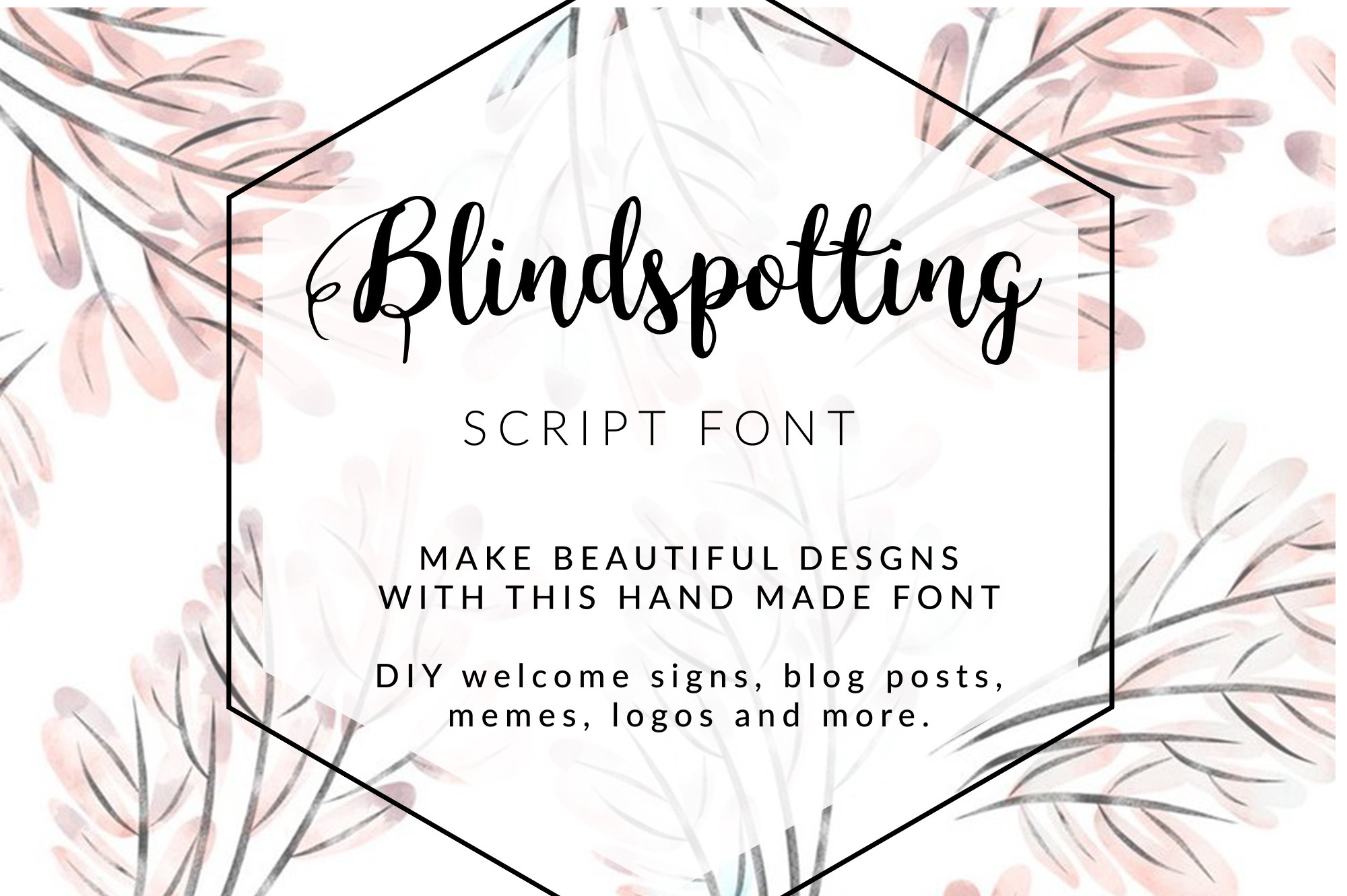 Blindspotting Handmade Script, a Script Font by IsikChic | Creative Market