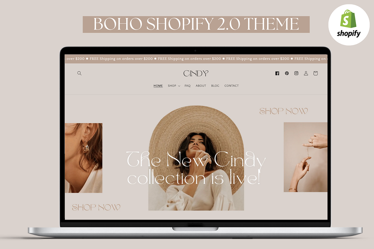 Cindy - Boho Shopify Theme