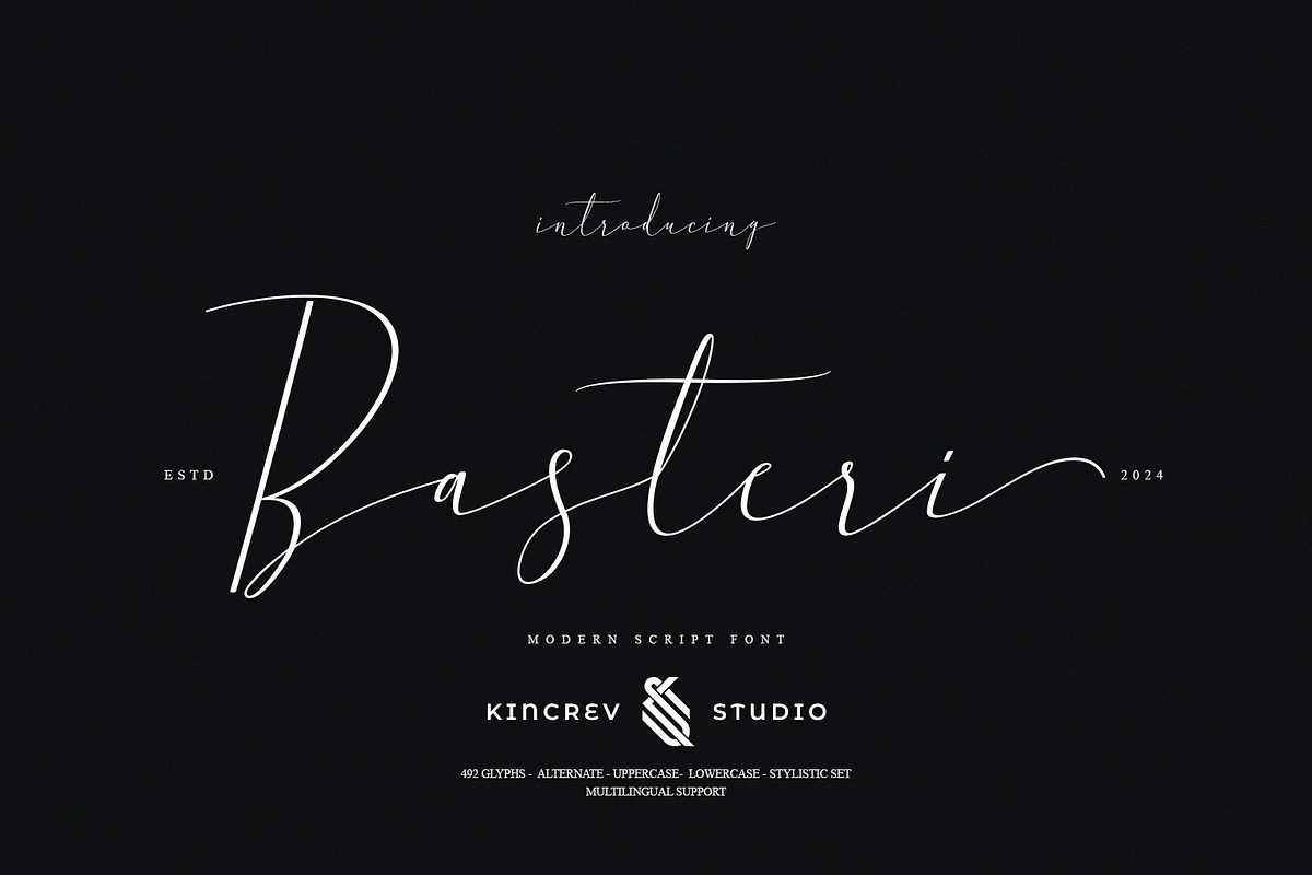 Basteri - Modern Script Font