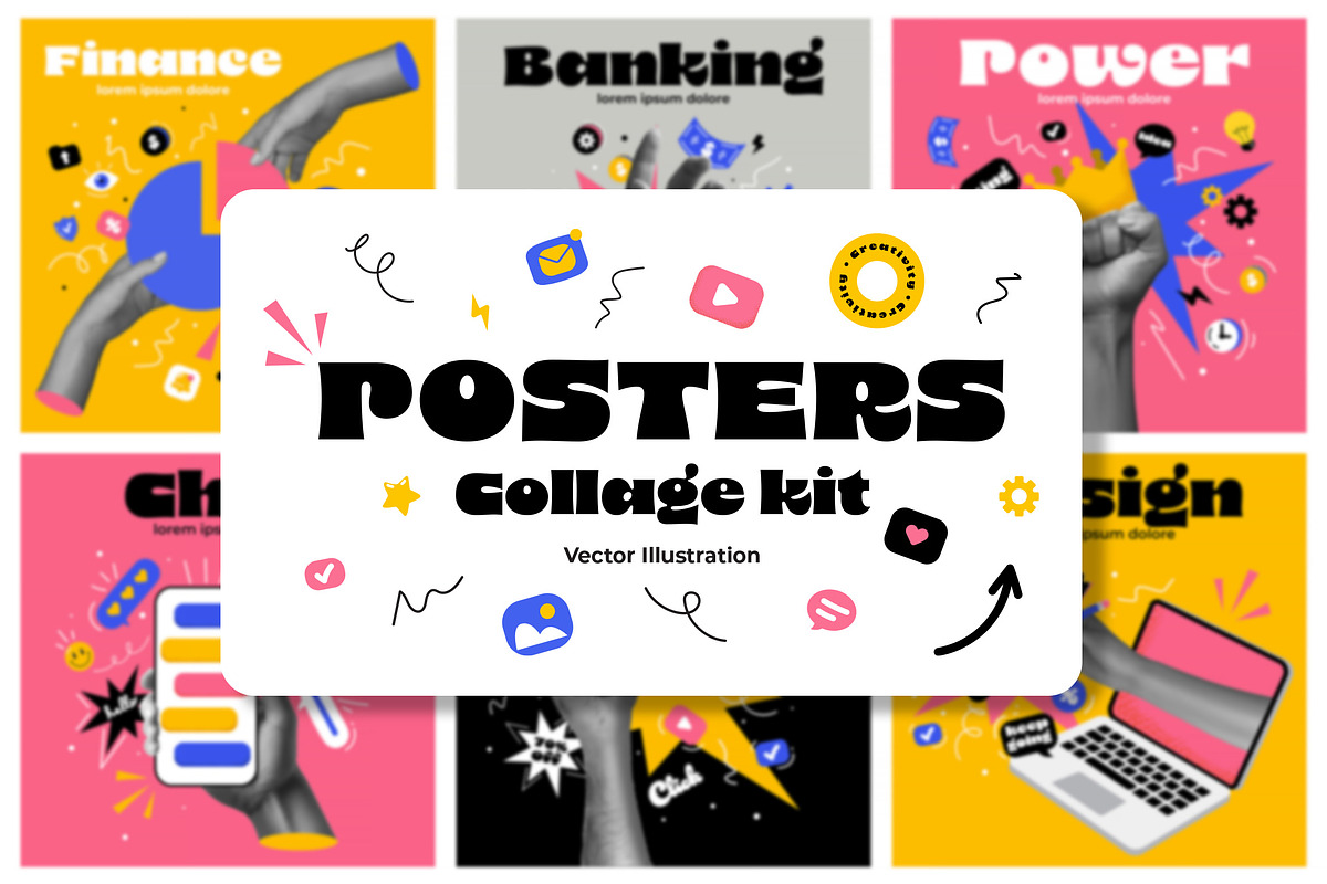 Contemporary art collage, a Technology Illustration by Creative Graphics