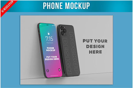 Responsive web mockups, an iPhone Mockup by Bruno's Shop