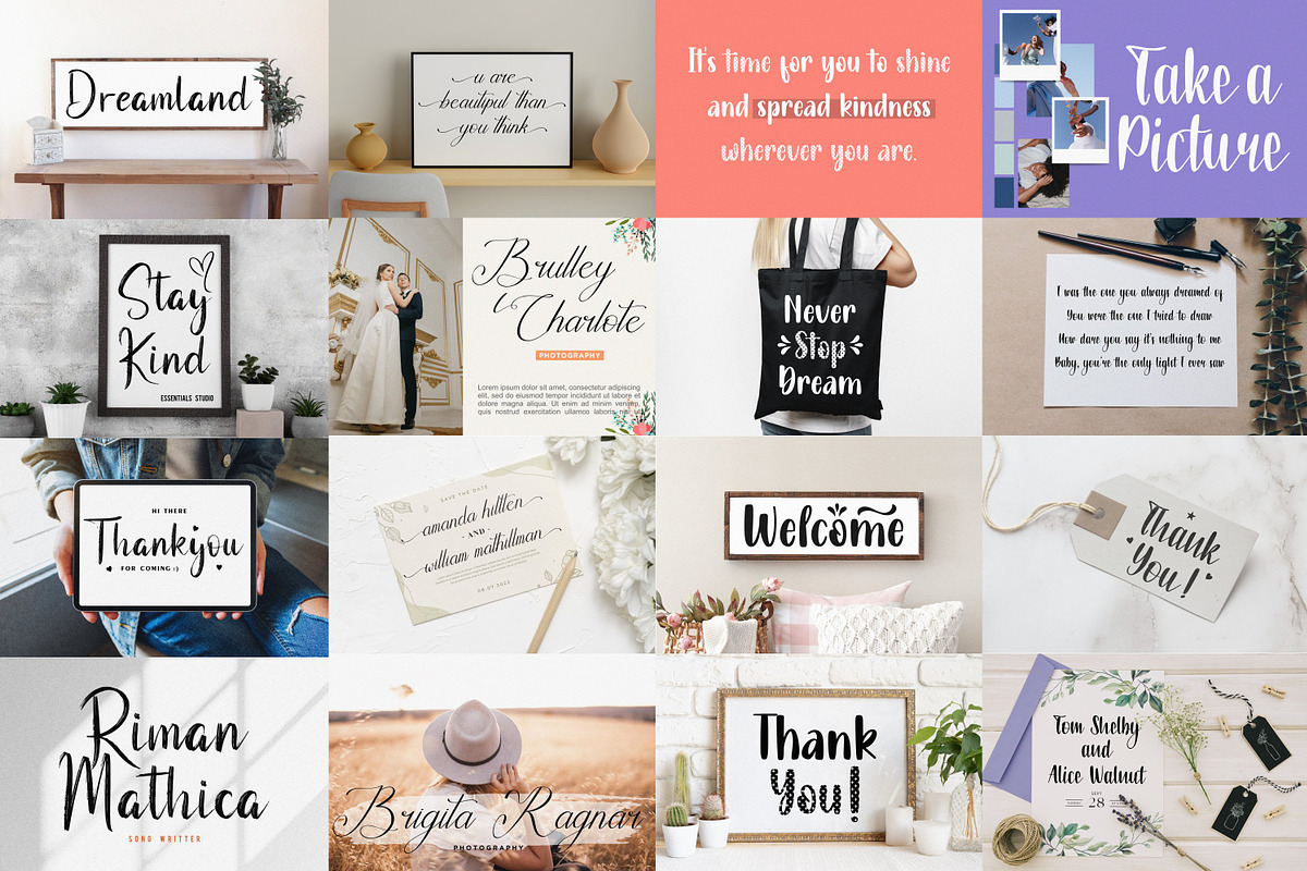 Modern Calligraphy Font Bundle, a Script Font by Essentials Studio | Creative Market