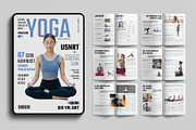 Yoga Digital Magazine Layout Design, a Magazine Template by TemplatesForest
