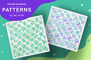 Online Banking Patterns Collection, a Pattern Graphic by Alex Blogoodf