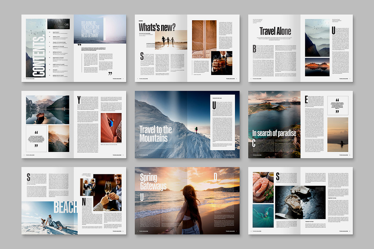 Magazine Template, a Magazine Template by BrandPacks