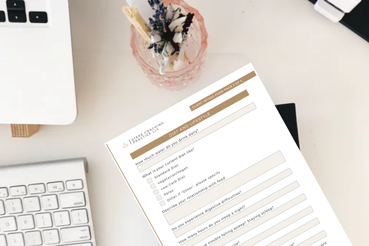 New Client Intake Form Canva, a Brochure Template by Designs by Darowan