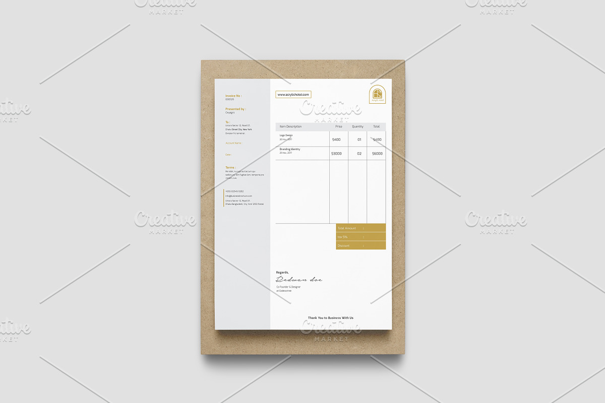 Hotel & Resort Stationary Design, a Stationery Template by Addaxx