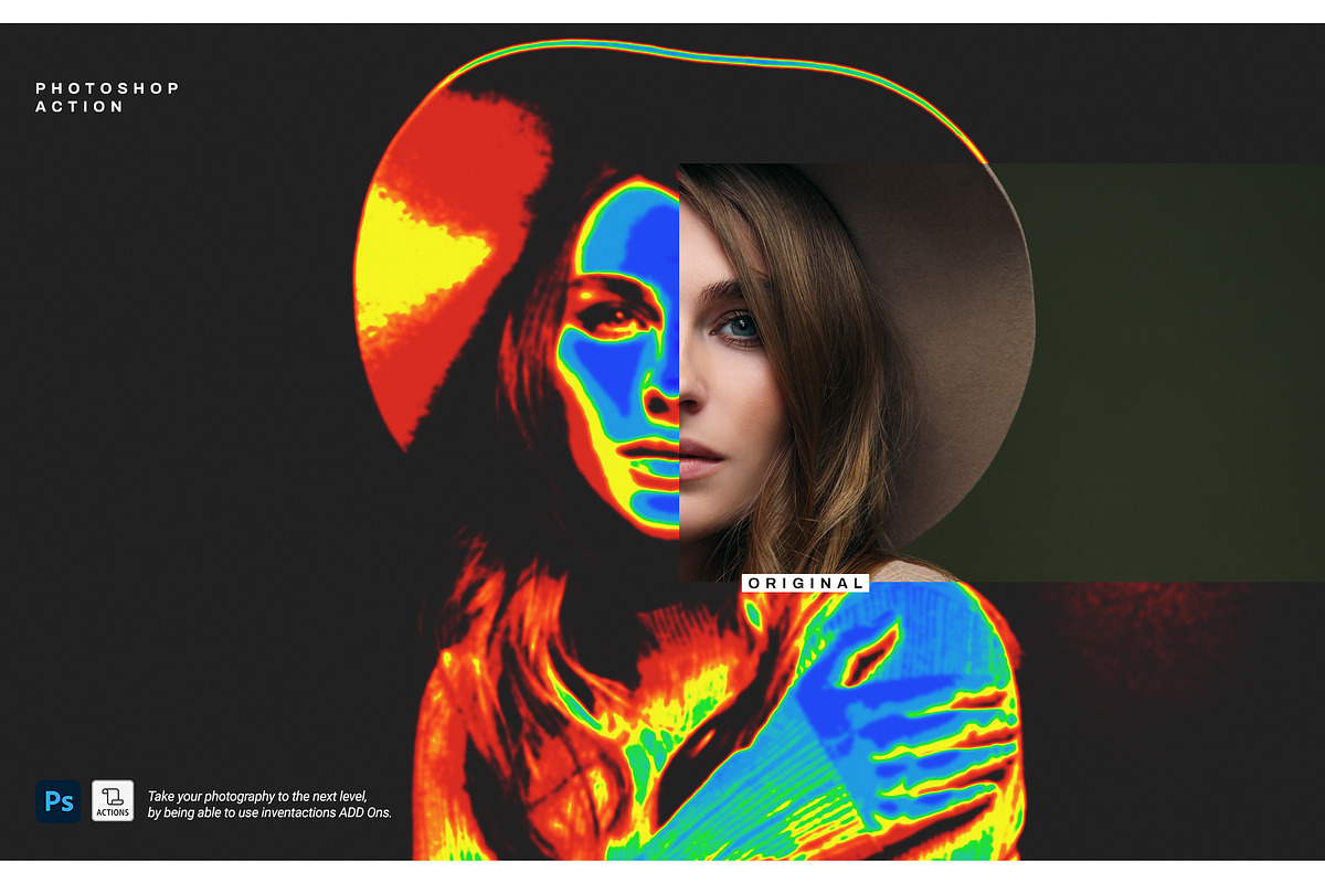 Thermal Map Photoshop Action, an Action Add-On by DuoFankaar