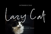 Lazy Cat - Natural handwritten font!, a Script Font by alphArtype