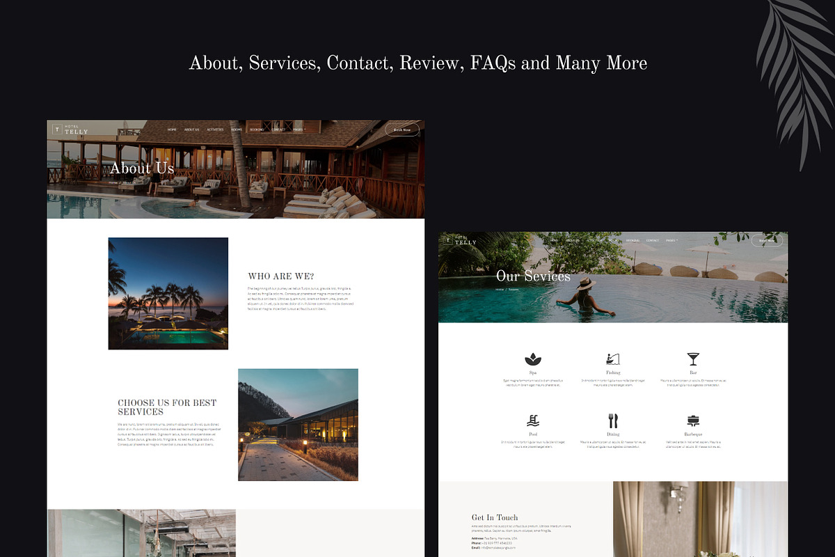 Telly - Hotel And Resort Template, a HTML Template by TemplatesJungle