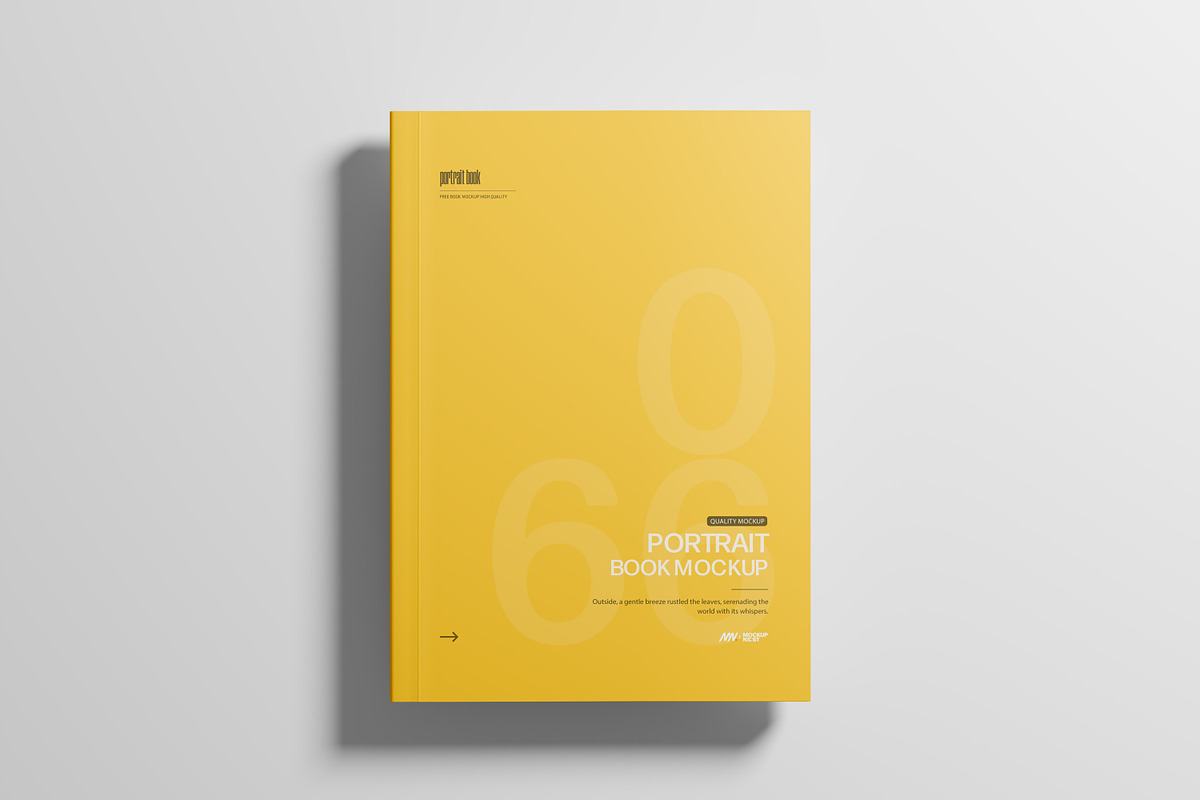 Softcover Portrait Book Mockup Set – High-Quality PSD Mockup | Creative ...