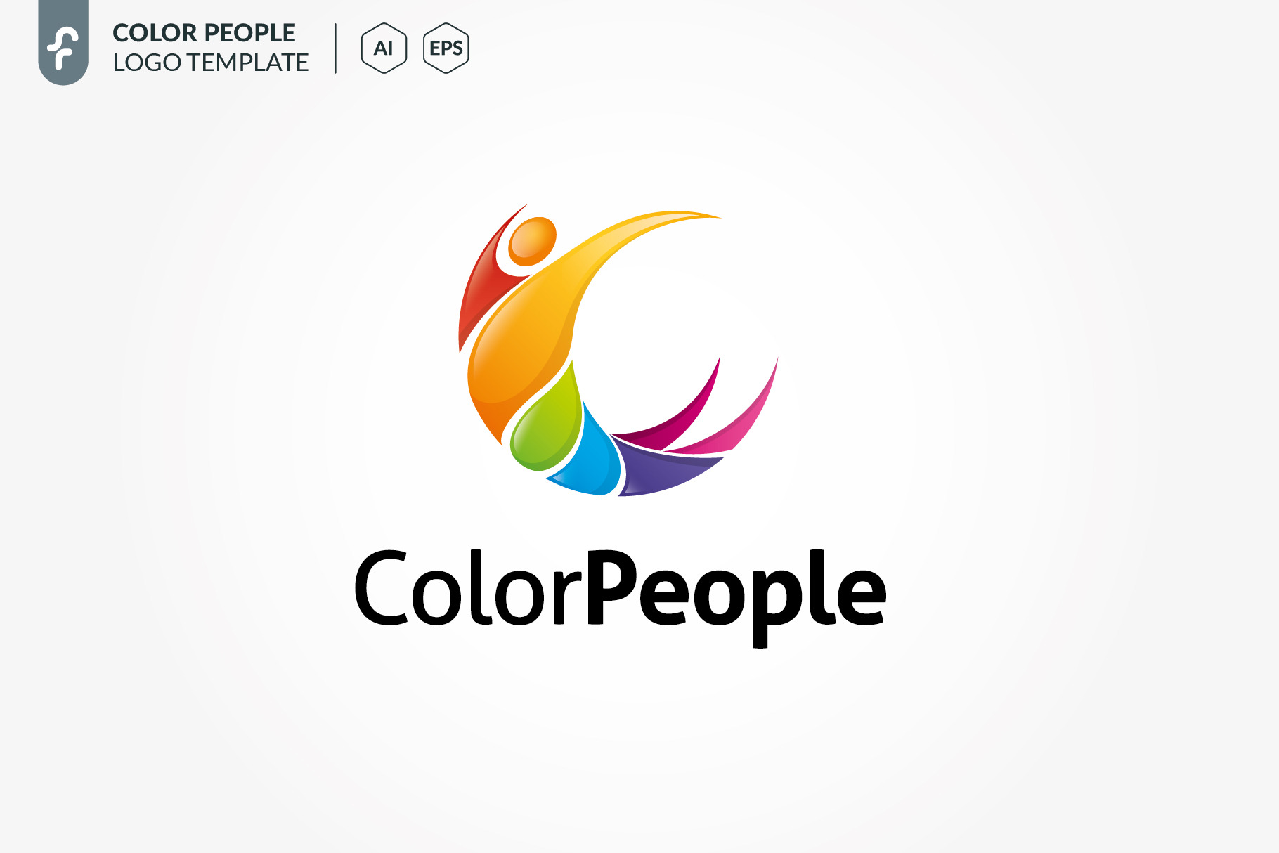 Color People Logo, a Branding & Logo Template by ft.studio | Creative ...