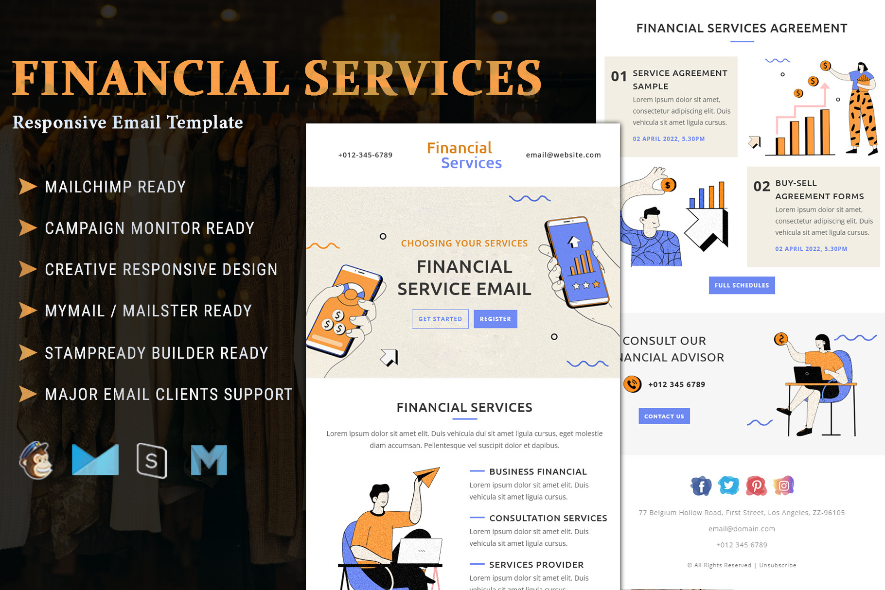 Financial Services - Email Template, an Email Template by Pennyblack ...