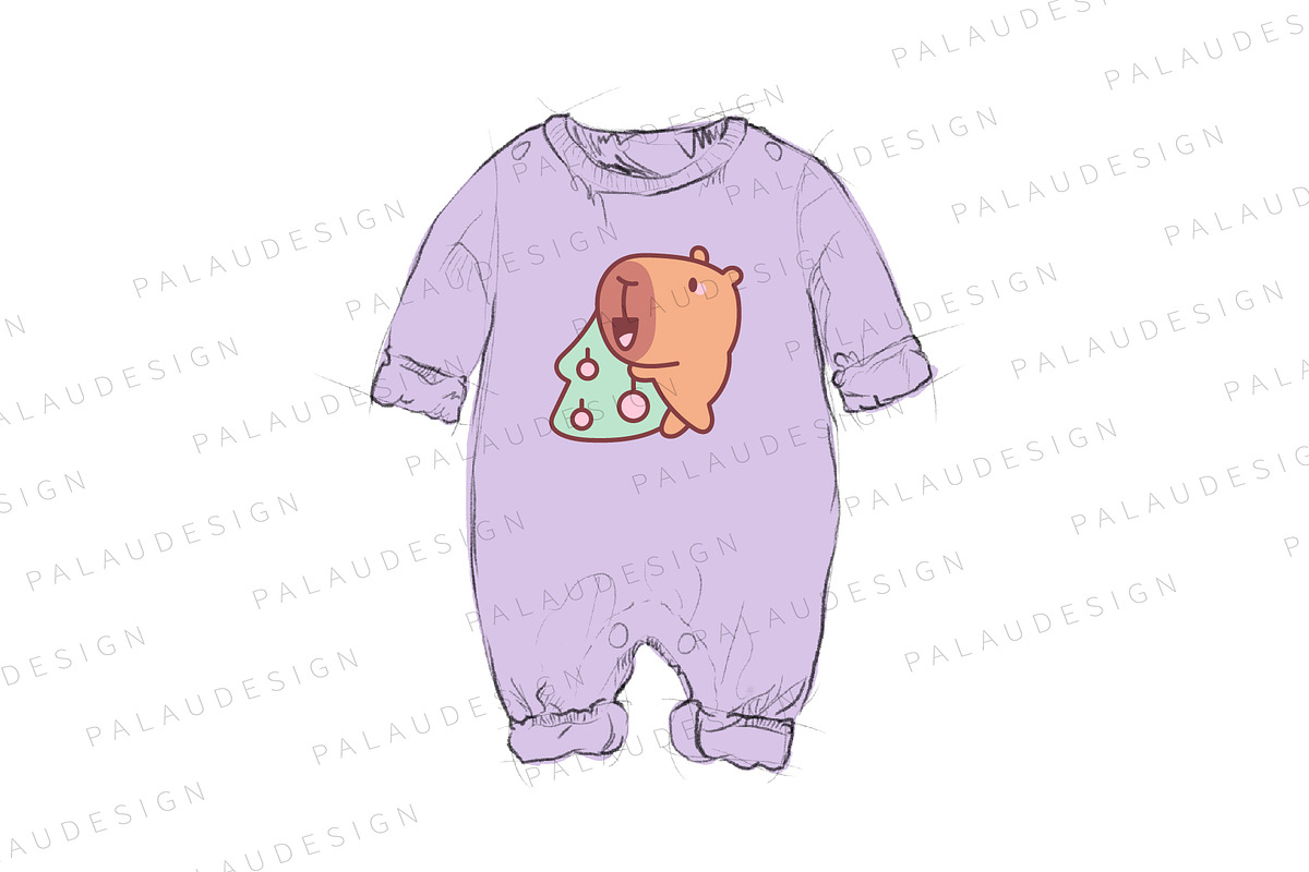 Cute Kawaii Capybara Winter, a Seasonal Illustration by Palau