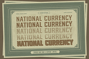 S&S National Currency Font Bundle, a Font by Spencer & Sons Co.