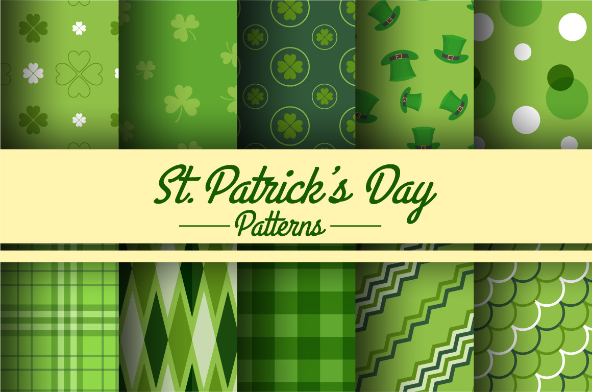 Free St.Patrick's Day Patterns, a Pattern Graphic by Raftel | Creative ...