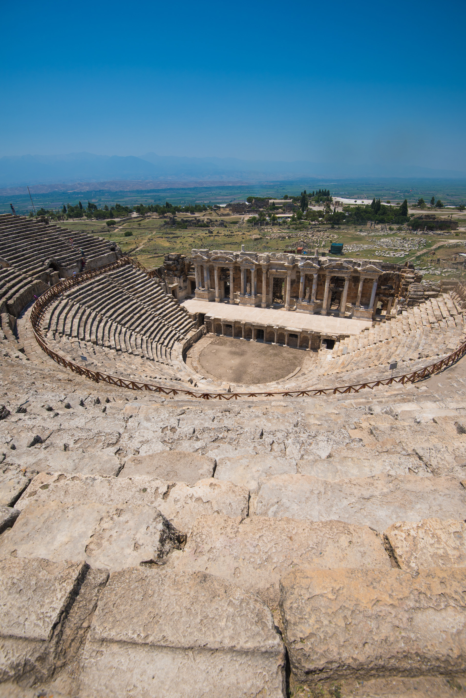 Roman amphitheatre in the ruins of featuring amphitheater, hierapolis ...