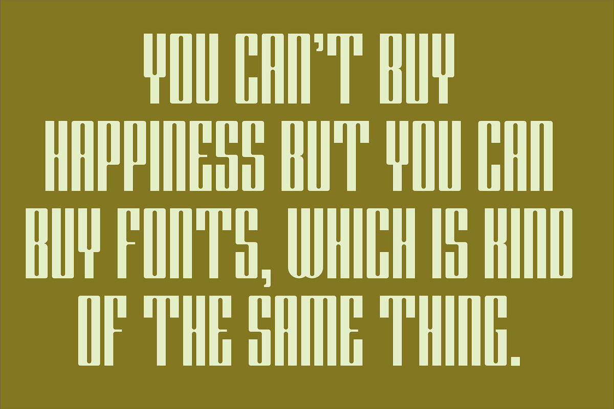 Display Carlos Font, a Sans Serif Font by GG Design