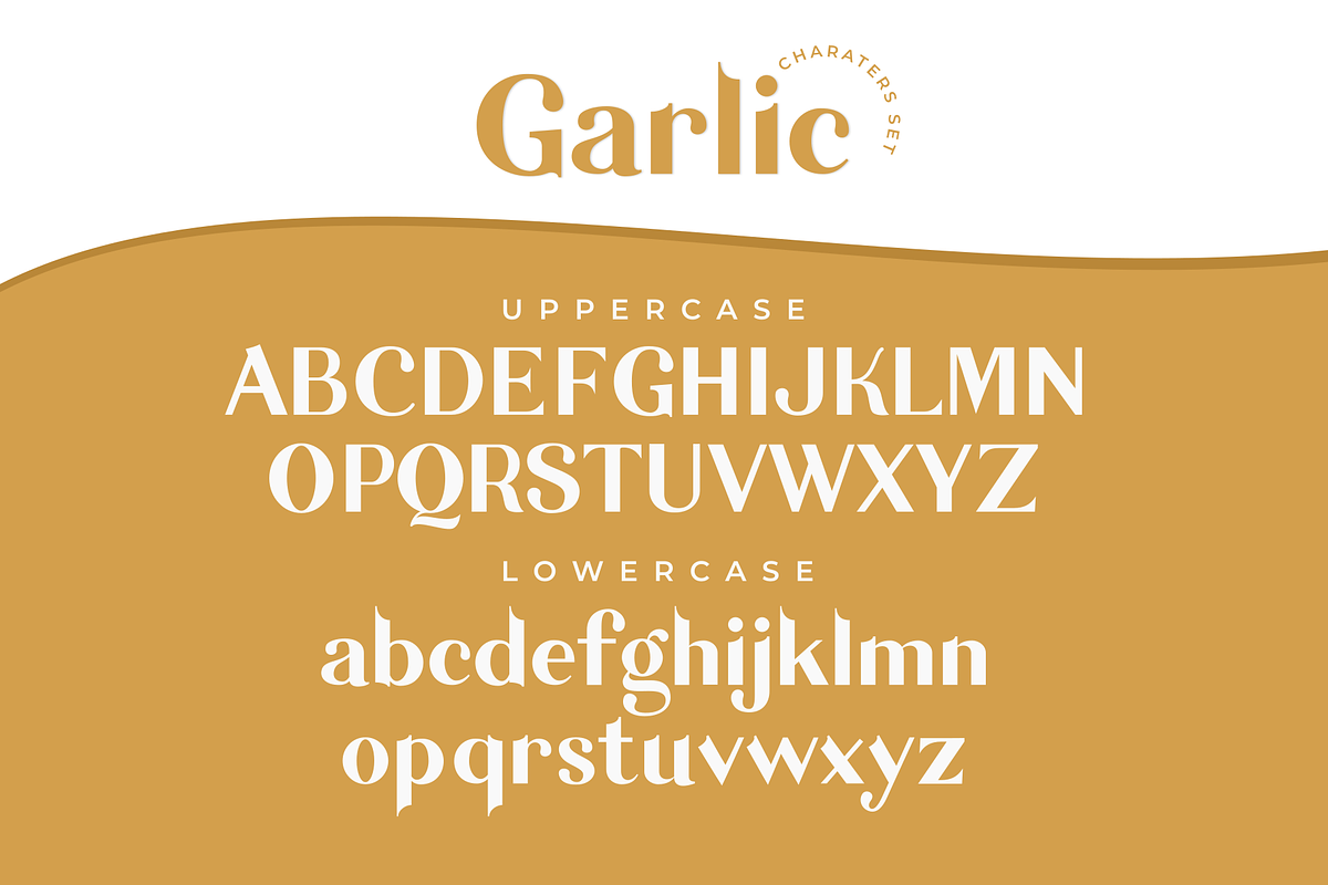 Garlic / elegant font, a Sans Serif Font by Java pep