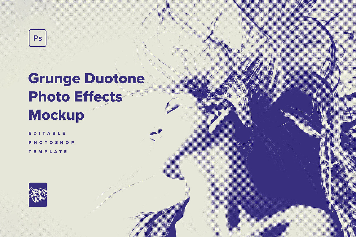 Grunge Duotone Photo Effects Pack, a Layer Style Add-On by Creative Veila