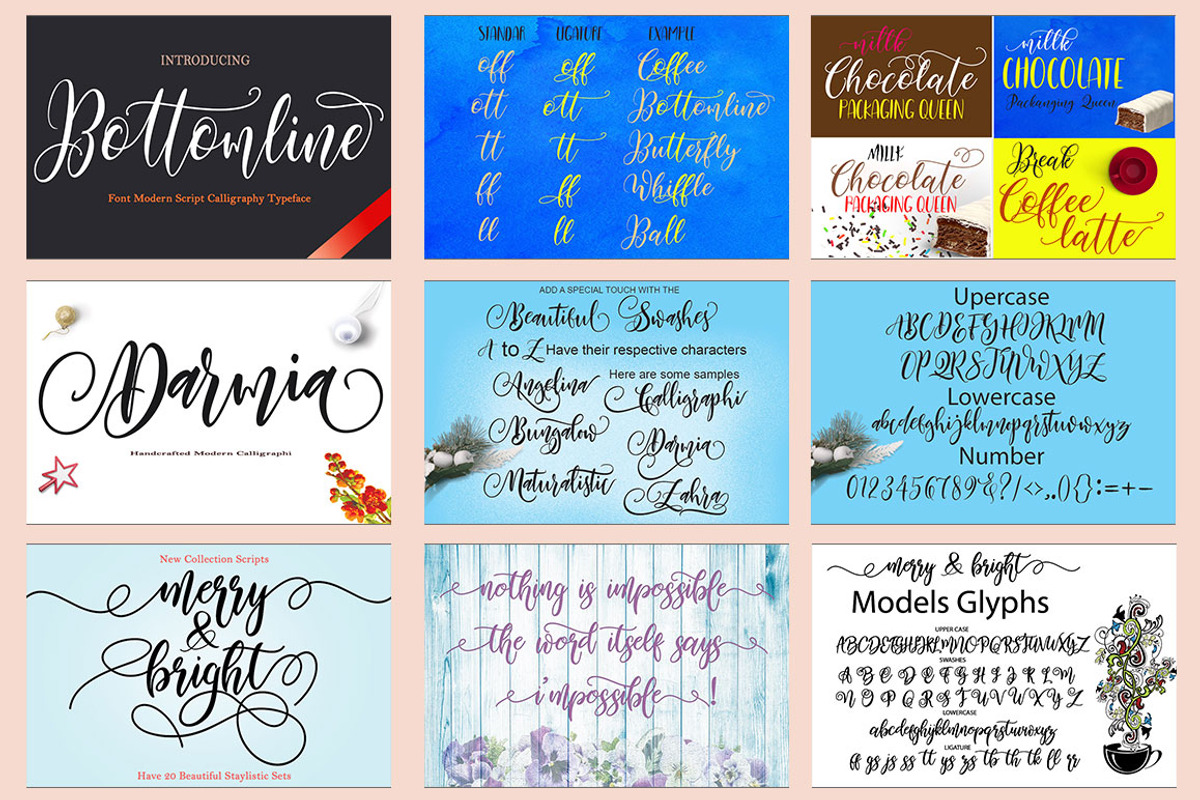 Wedding Collection Font Bundles