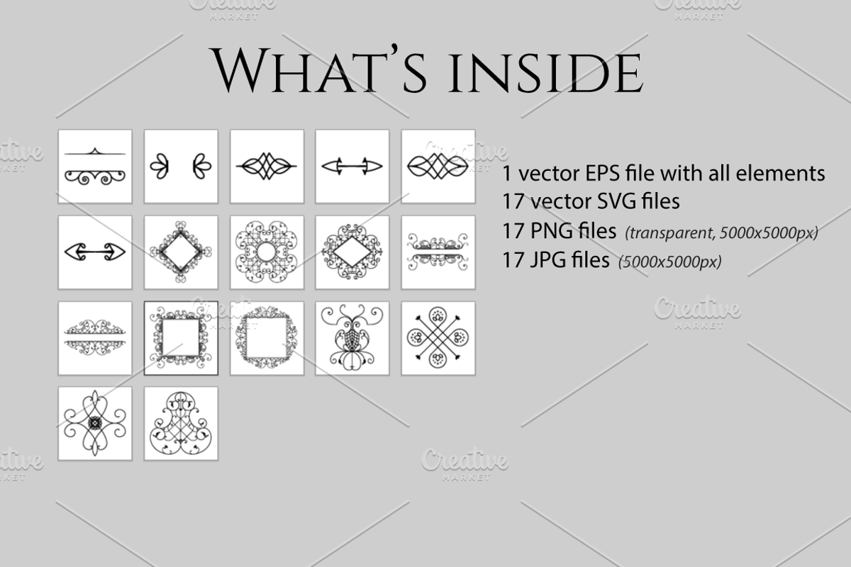 Vector Set of Page Decorations, a Decorative Illustration by dacascas