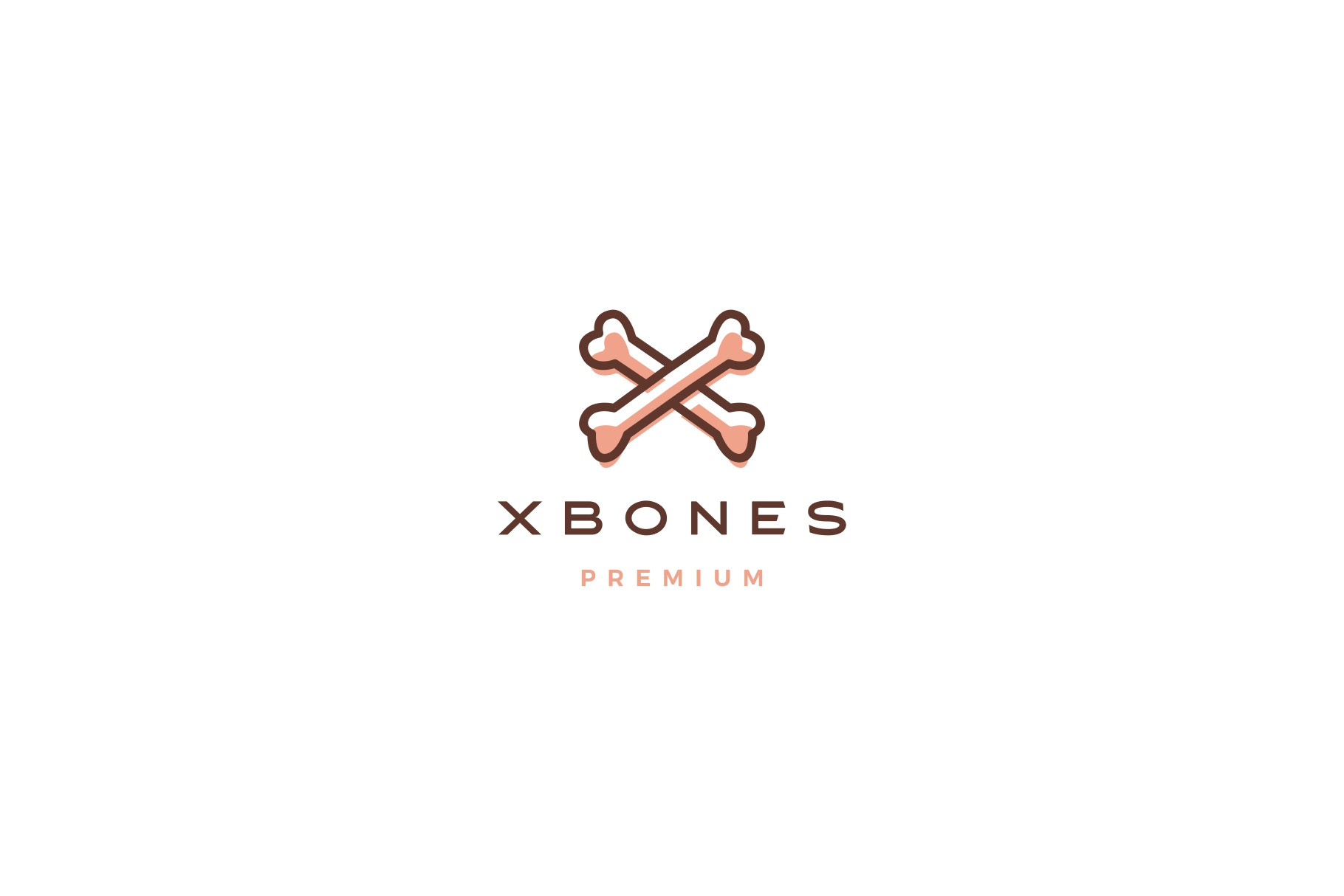 x cross bone for dog logo vector, a Branding & Logo Template by VSTRD ...