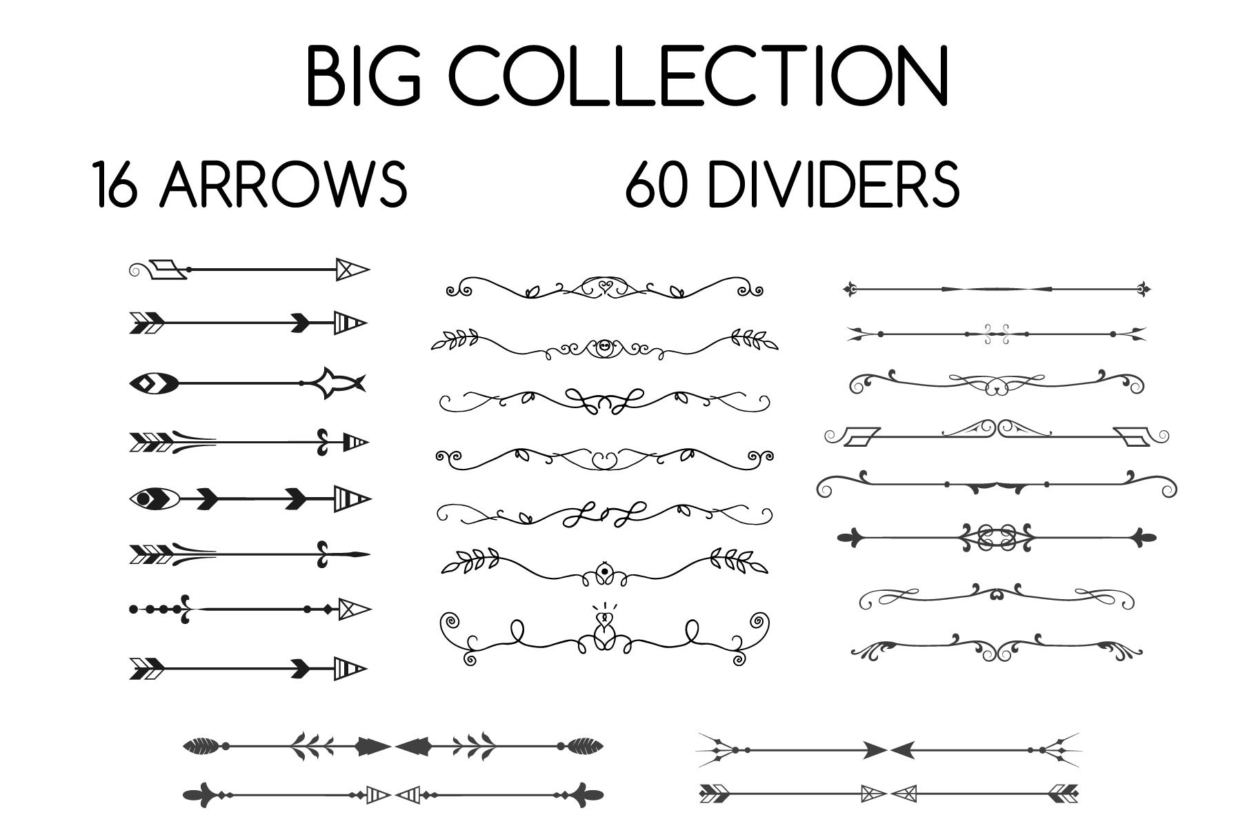 Dividers and arrows collection, a Decorative Illustration by naum_studio