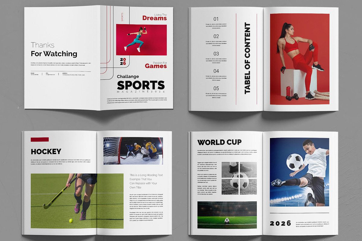 Sports Magazine Layout