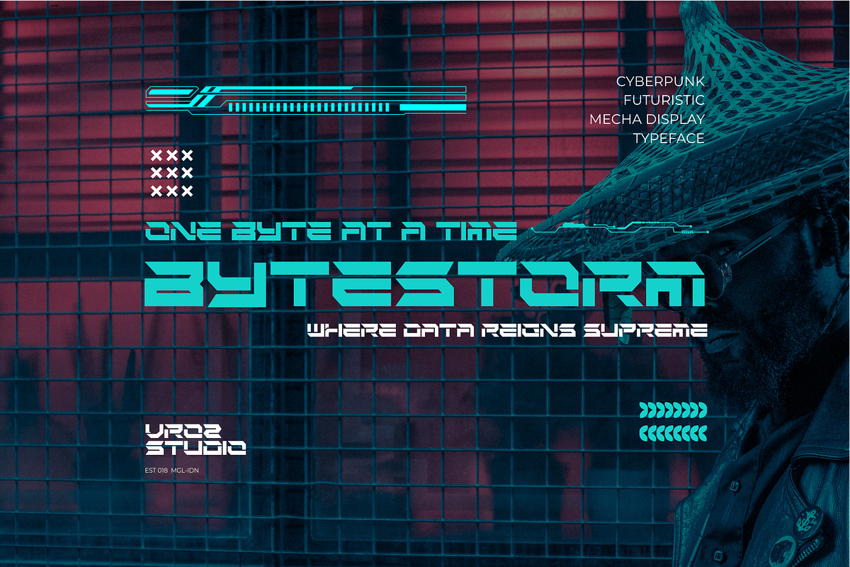 MOREXIN - Futuristic Cyberpunk Font