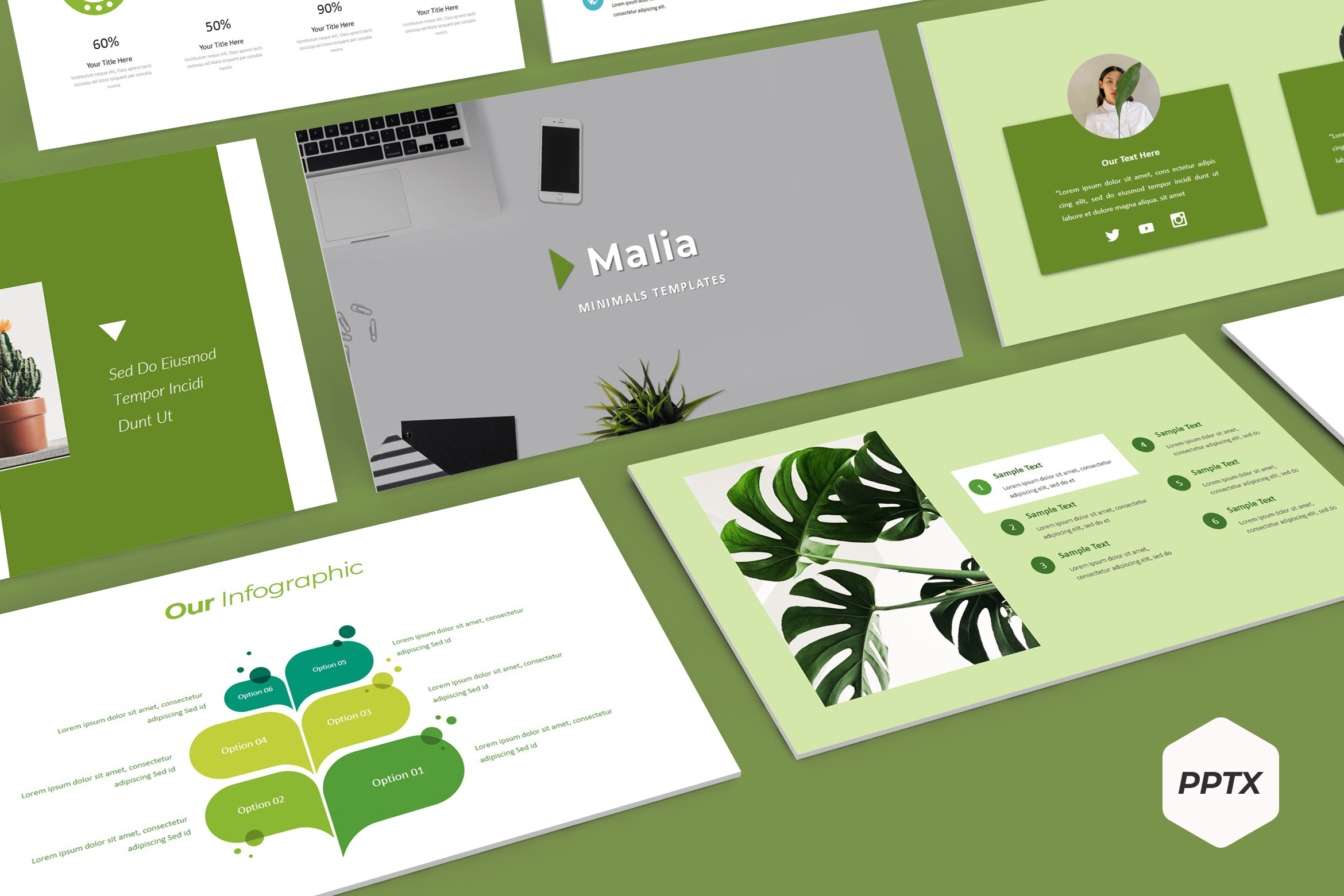 Malia - Powerpoint Template, a Presentation Template by AQR Studio