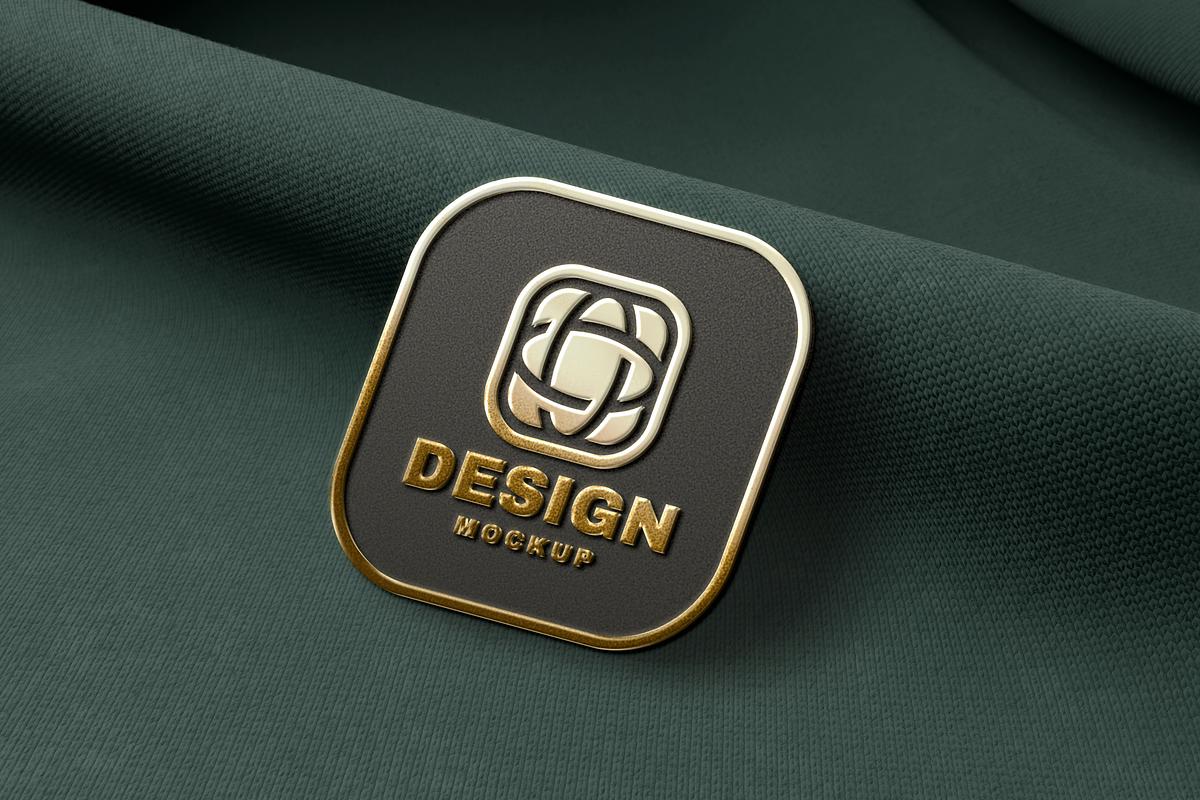 Luxury Metal Pin Mockup, a Merchandise Mockup by baim_std