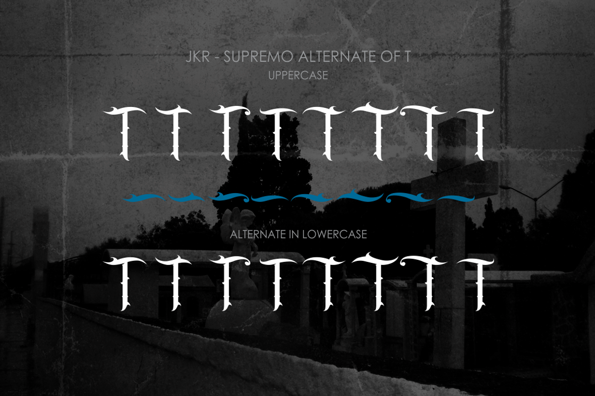 SUPREMO, a Blackletter Font by jakejarkor