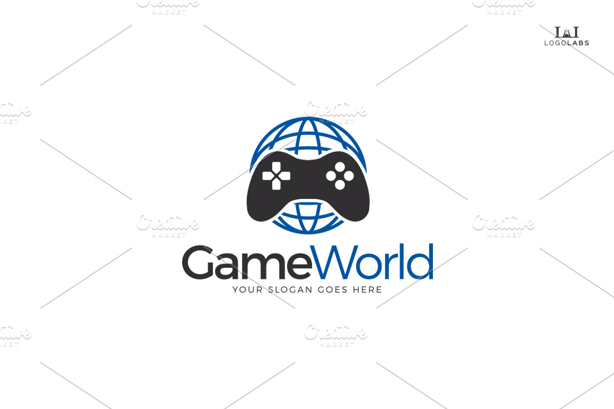 Game World Logo, a Branding & Logo Template by LogoLabs