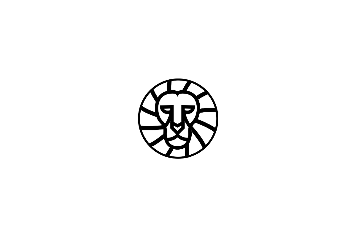 Geometric Luxury Lion Logo | Creative Market