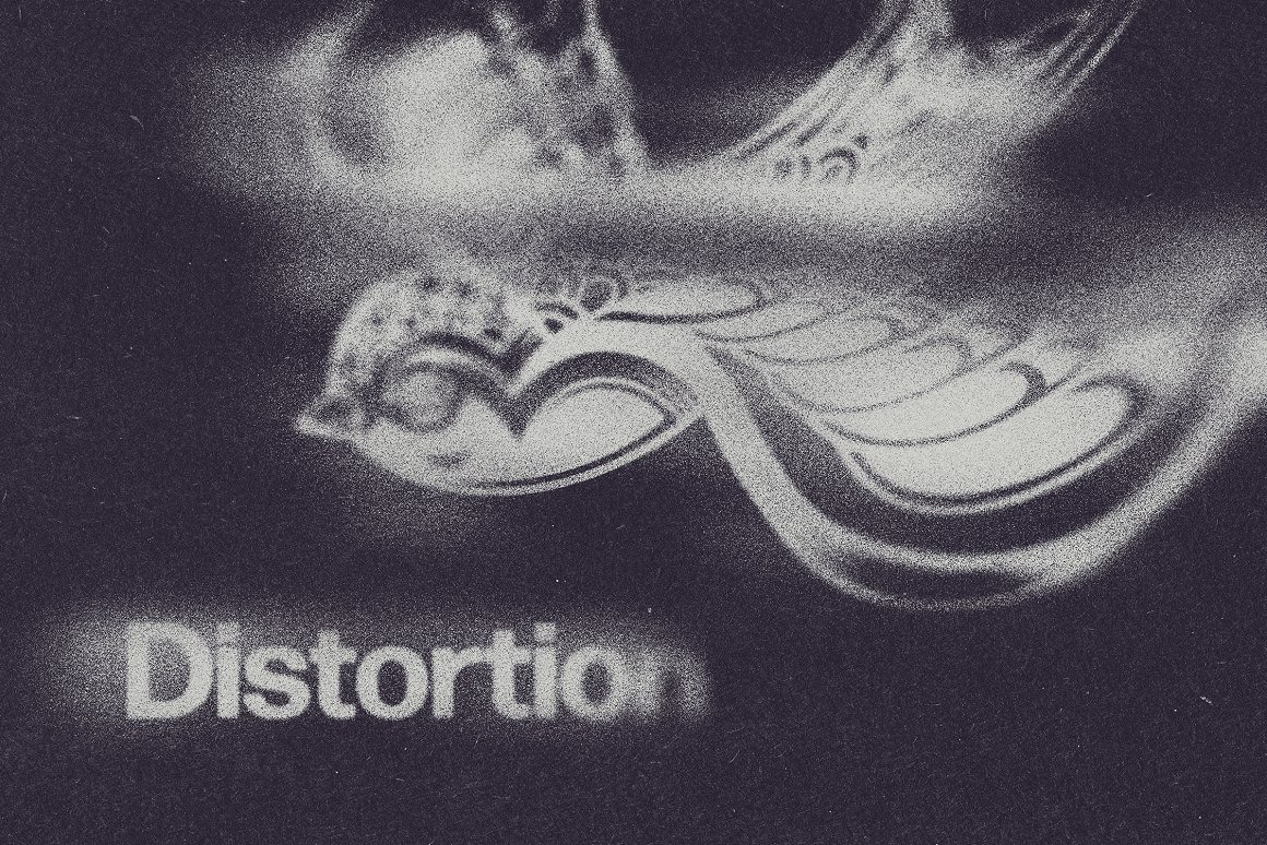 Smeared Print Distortion Effect, a Texture Graphic by Design Squad