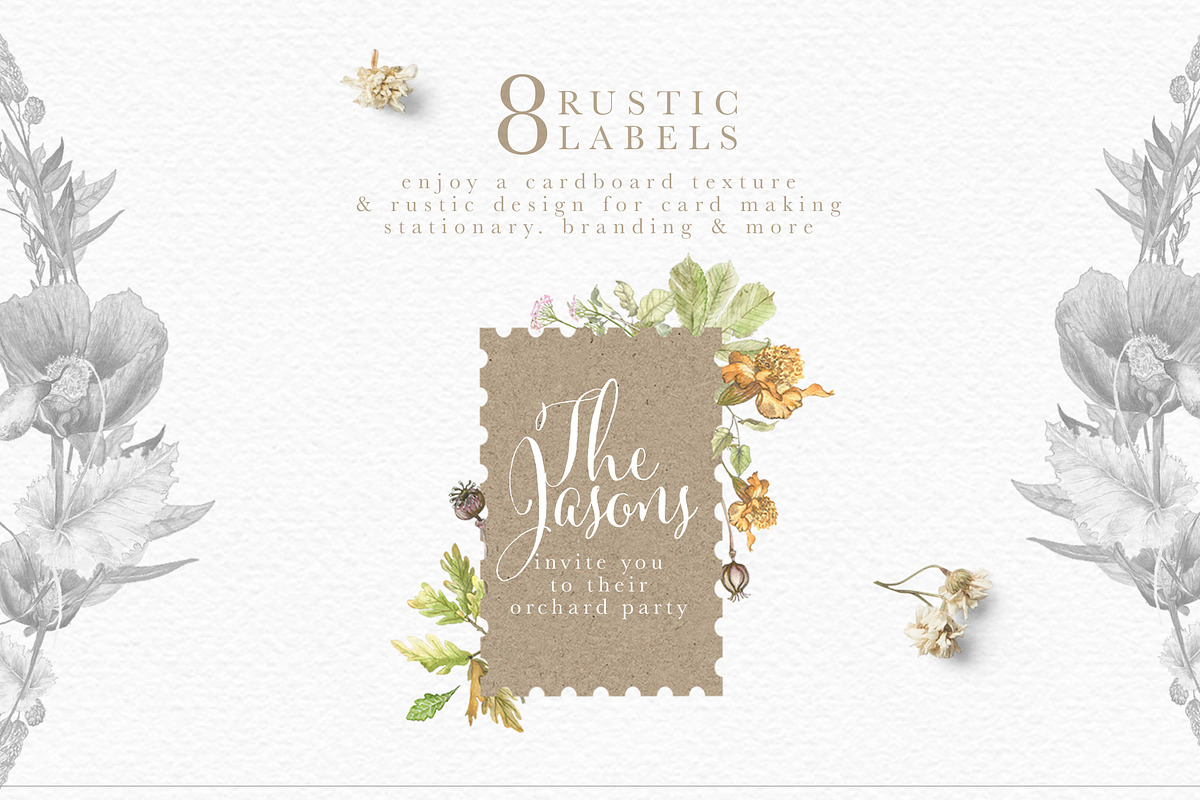 Rustic Redolence - Graphic Set, an Object Graphic by studioequinox