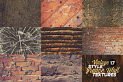 17 Grunge Wall Textures, a Texture Graphic by Cruzine