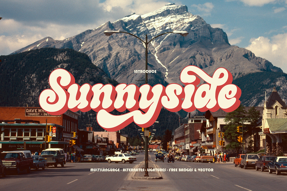 Sunnyside Retro Font + Extras