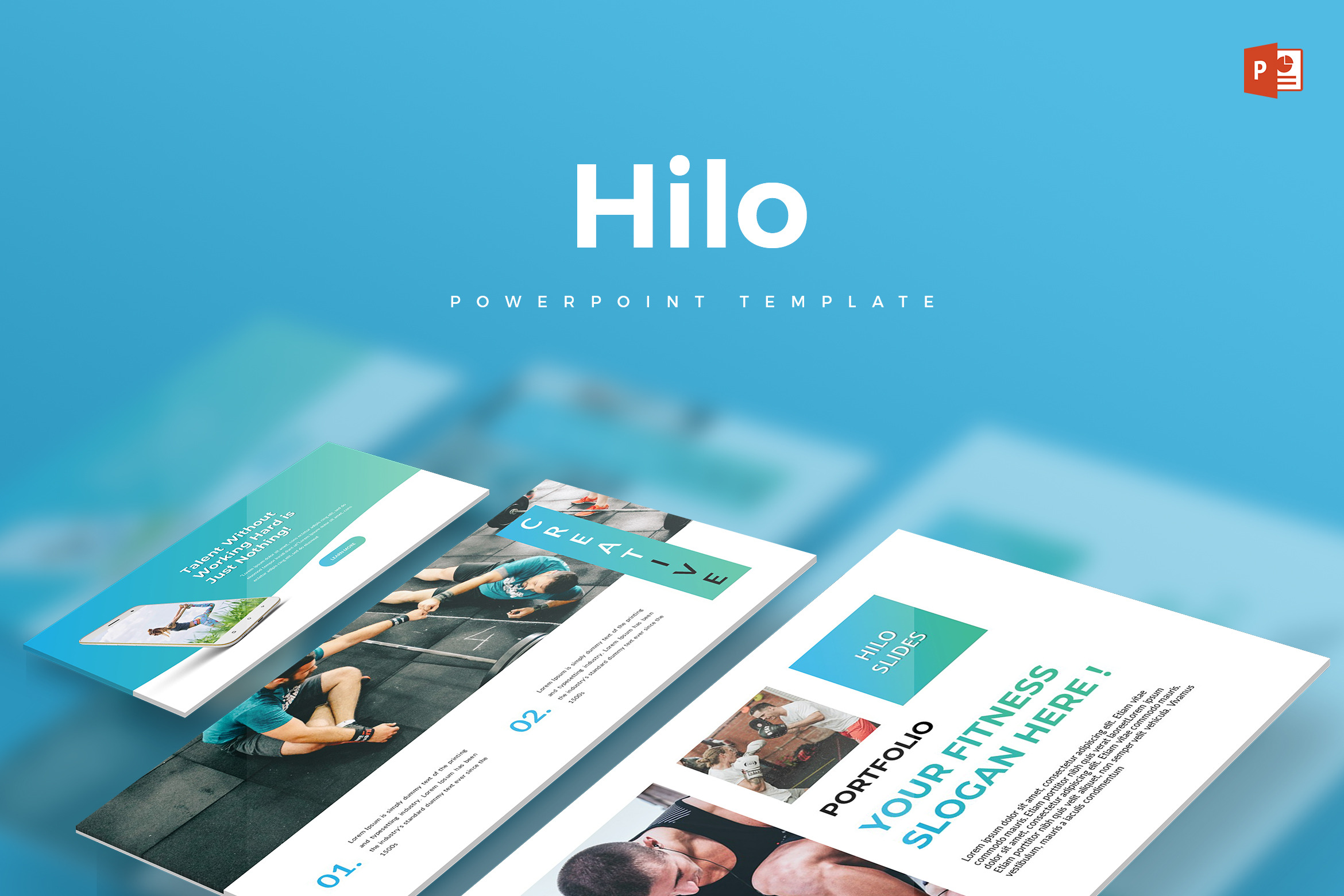 Hilo - Powerpoint Template, a Presentation Template by AQR Studio