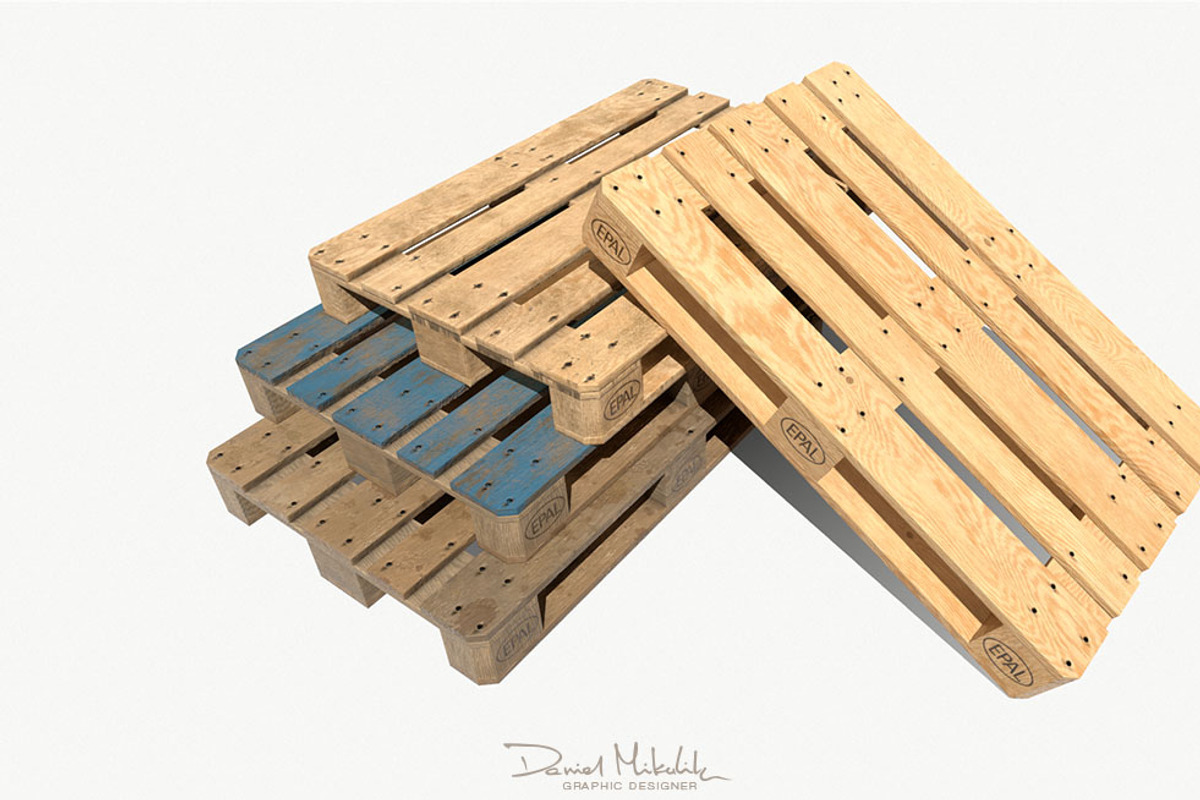 Euro Palette 4 types Low Poly PBR, an Architecture 3D Model by Daniel ...