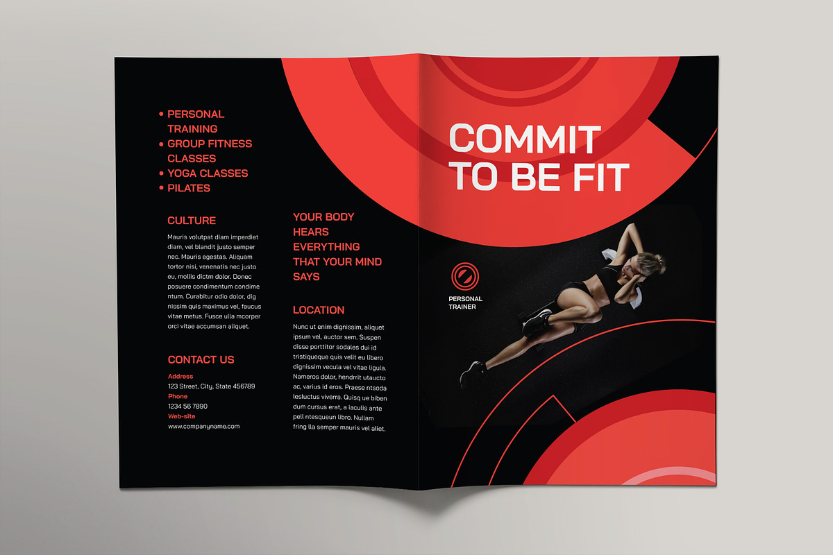 Personal Trainer Print Pack, a Poster Template by TemplatesNow ...
