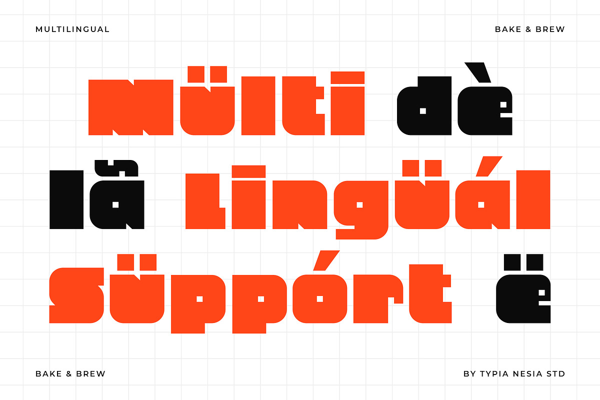 Bake & Brew - Modern Bold Solid Sans, a Sans Serif Font by Typia Nesia