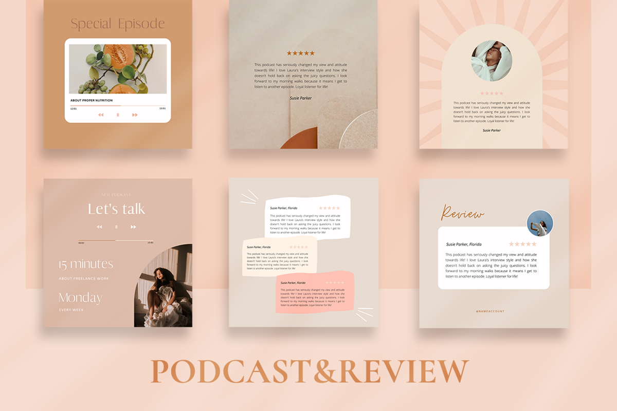 +130 Rainbow collection in Canva, a Social Media Template by Kristina&Co