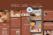 Skin Care Instagram Templates, a Social Media Template by Prapti Design