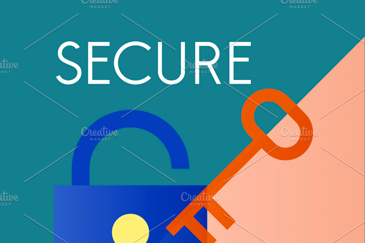 Secure protection safety graphic, an Illustration by rawpixel ...