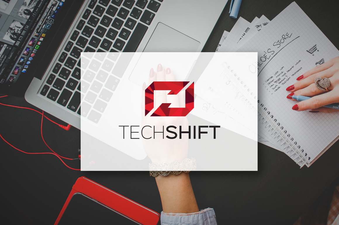 TechShift - Logo Design, a Branding & Logo Template by Congruent Graphics
