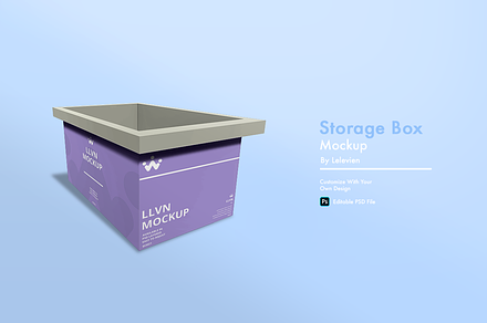 Horizontal Box Mockup | Merchandise Mockups ~ Creative Market