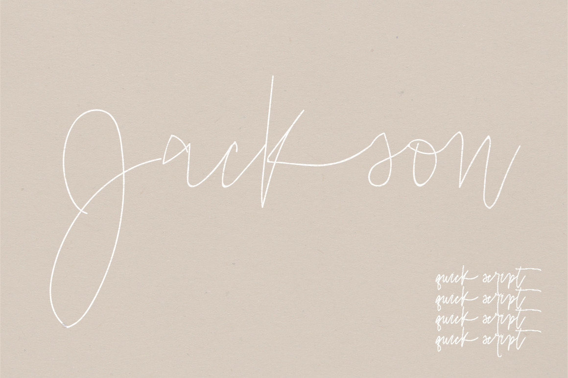 Jackson Script | A Romantic Script, a Script Font by Jen Wagner Co