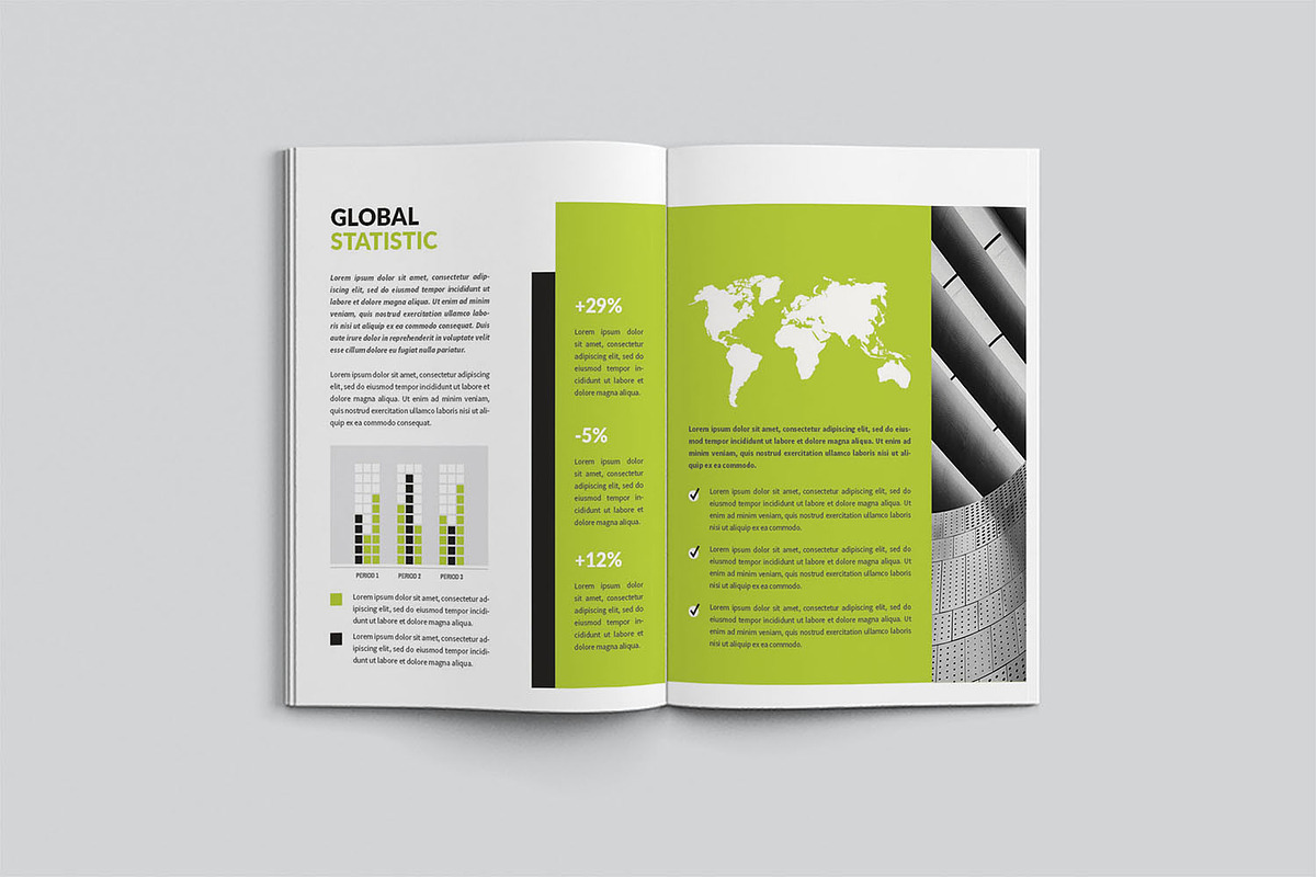 Annual Report Vision, a Magazine Template by AQR Studio | Creative Market